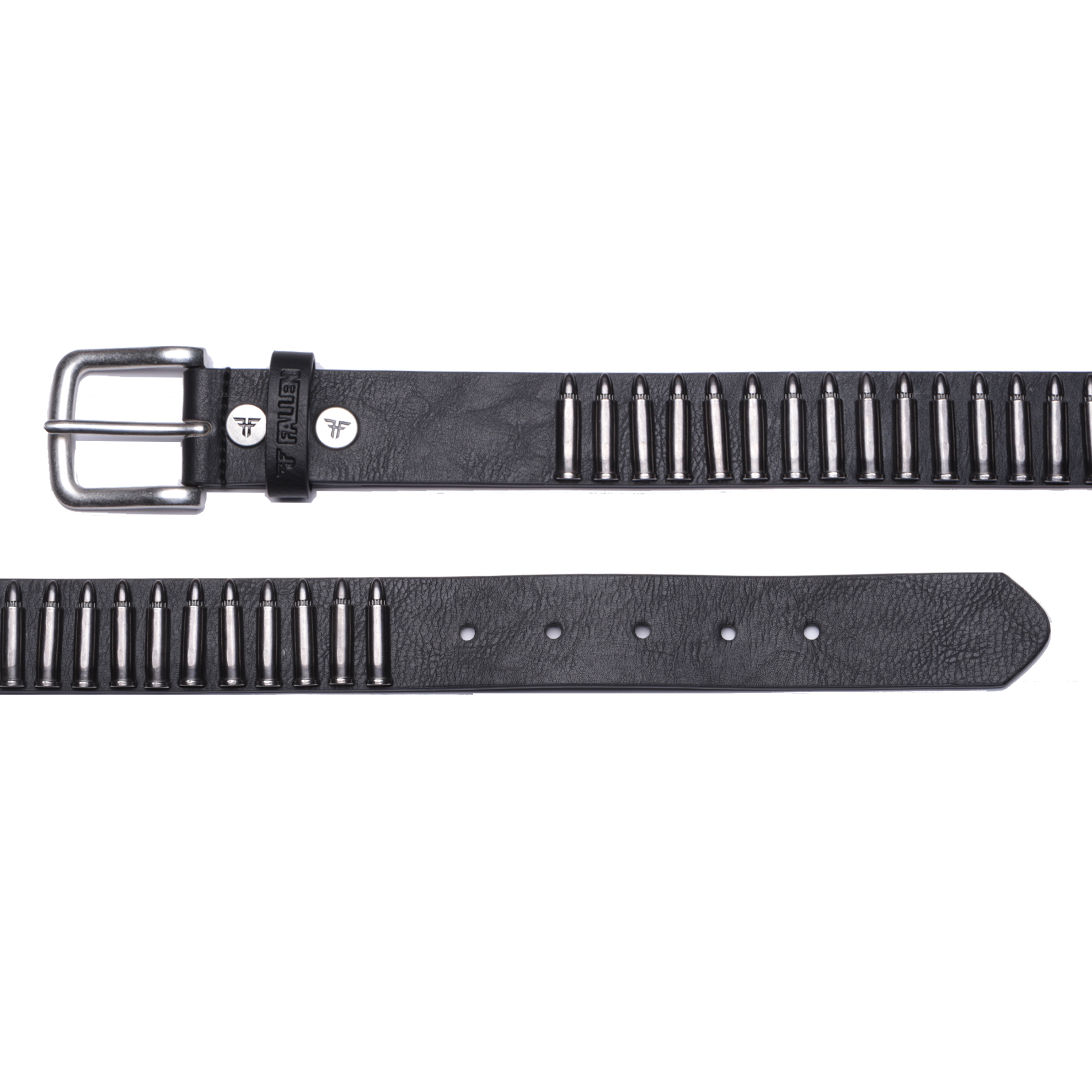 BULLET BELT - BLACK/SILVER – fallenfootwear-eu